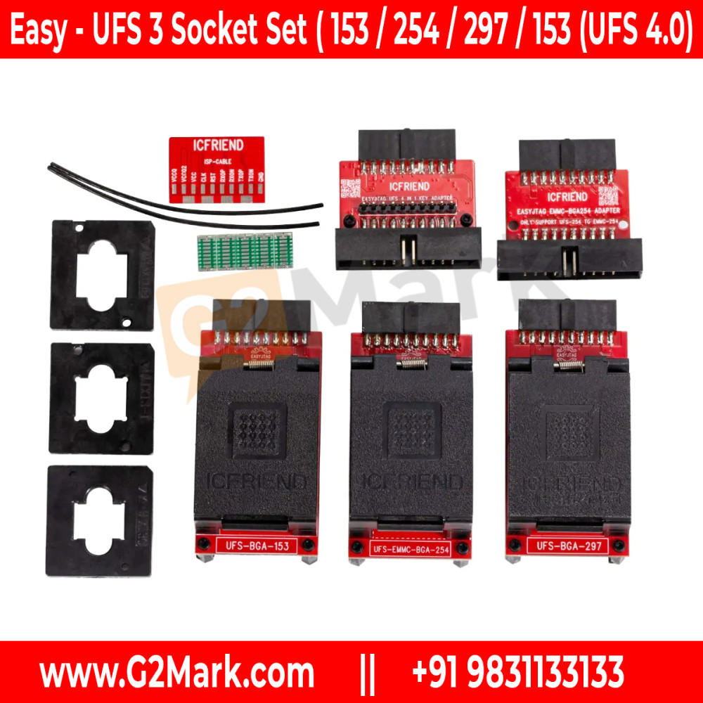 Easy JTAG Plus UFS 3 Socket Set ( BGA 254 + BGA 153 + BGA 297 + BGA 153{UFS 4.0} )